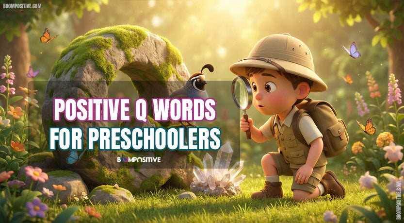 Positive Q Words for Preschoolers: Quiet & Quick – Boom Positive