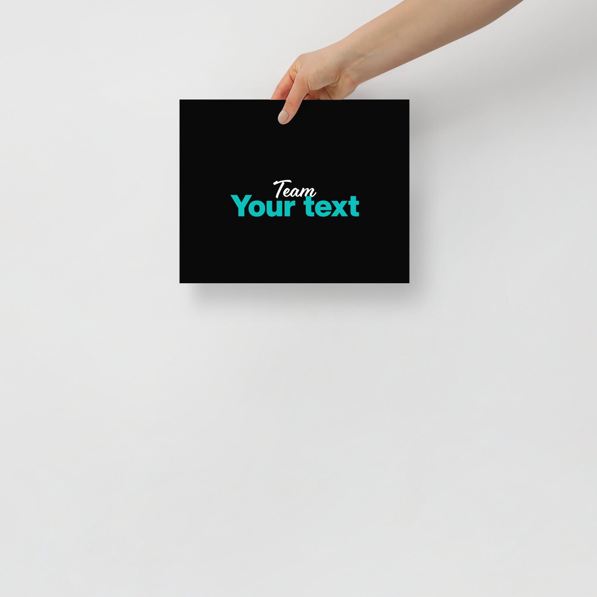 Custom Team poster with your own text – Boom Positive