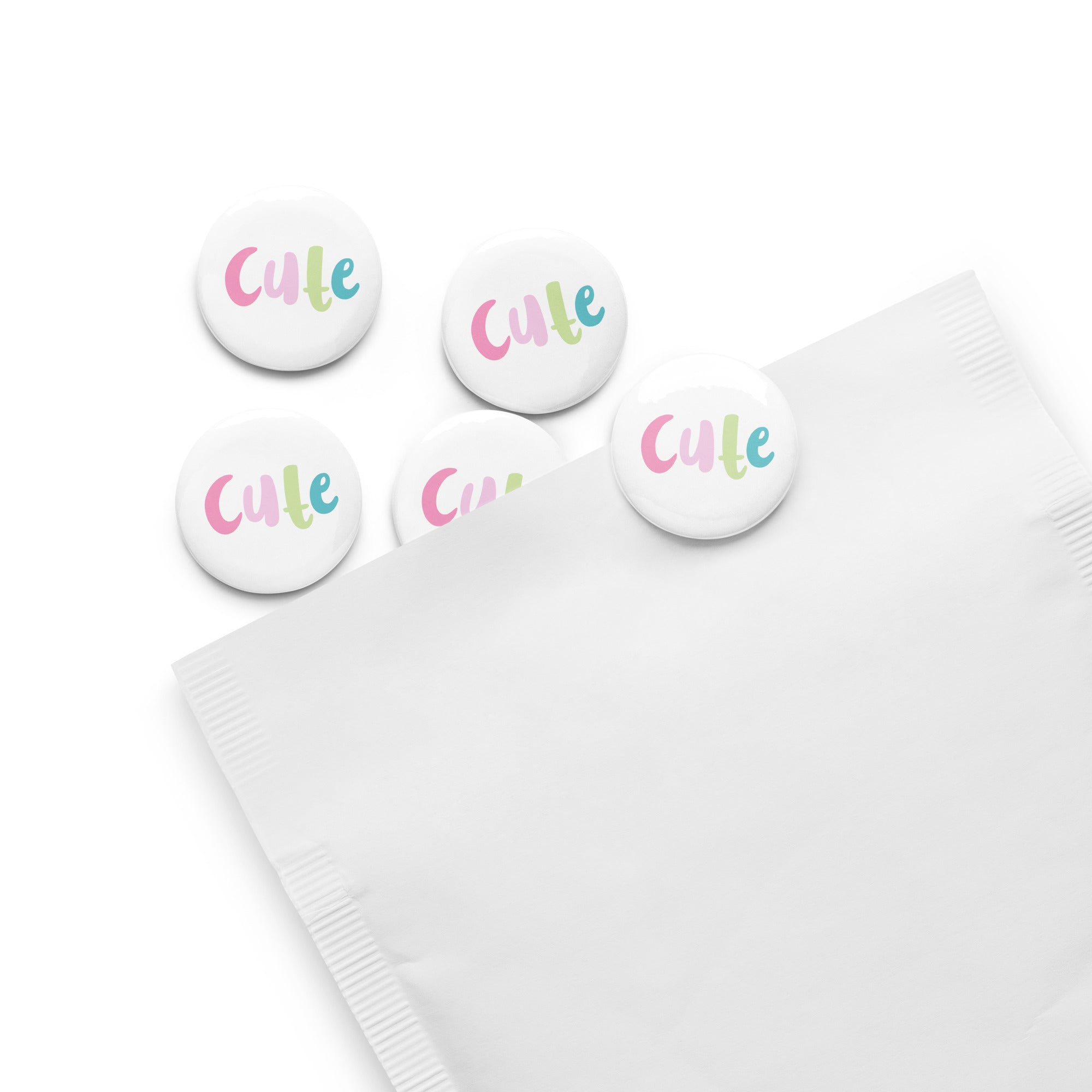 Cute word pin buttons | set of 5 – Boom Positive