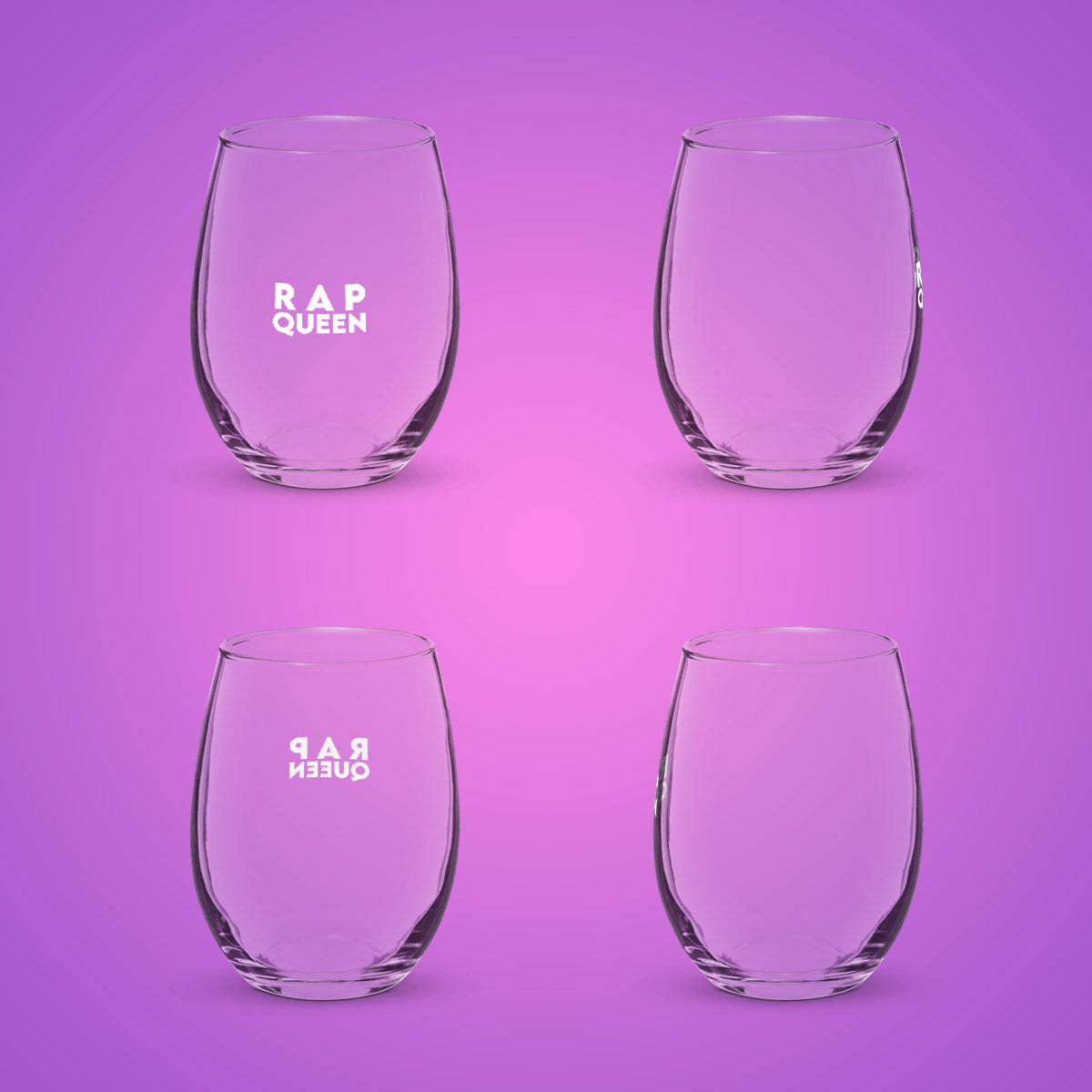 Rap Queen wine glass – Boom Positive