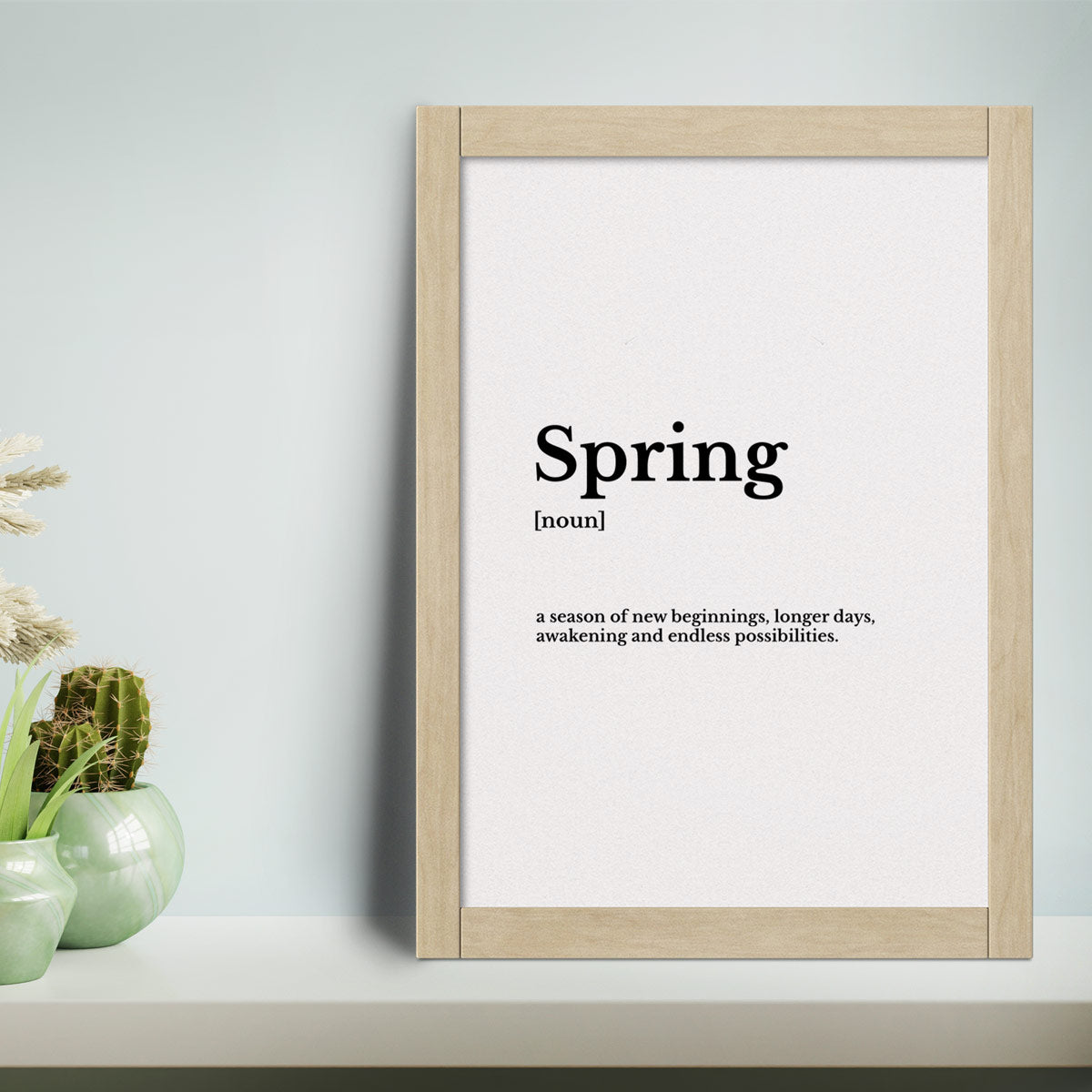 Printable spring definition | digital wall art – Boom Positive